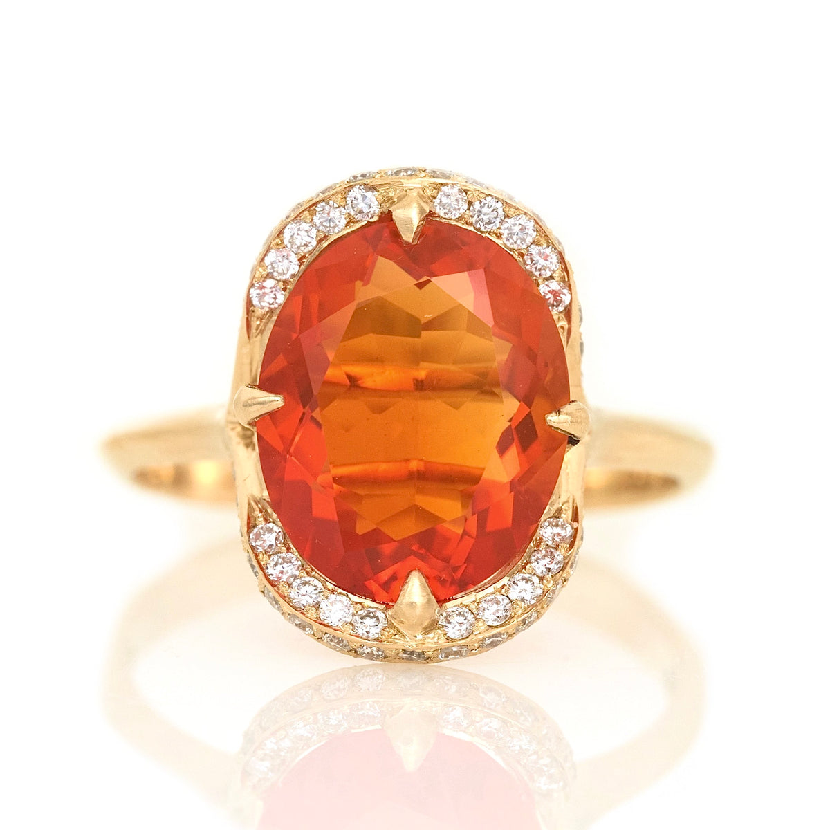 orange fire opal