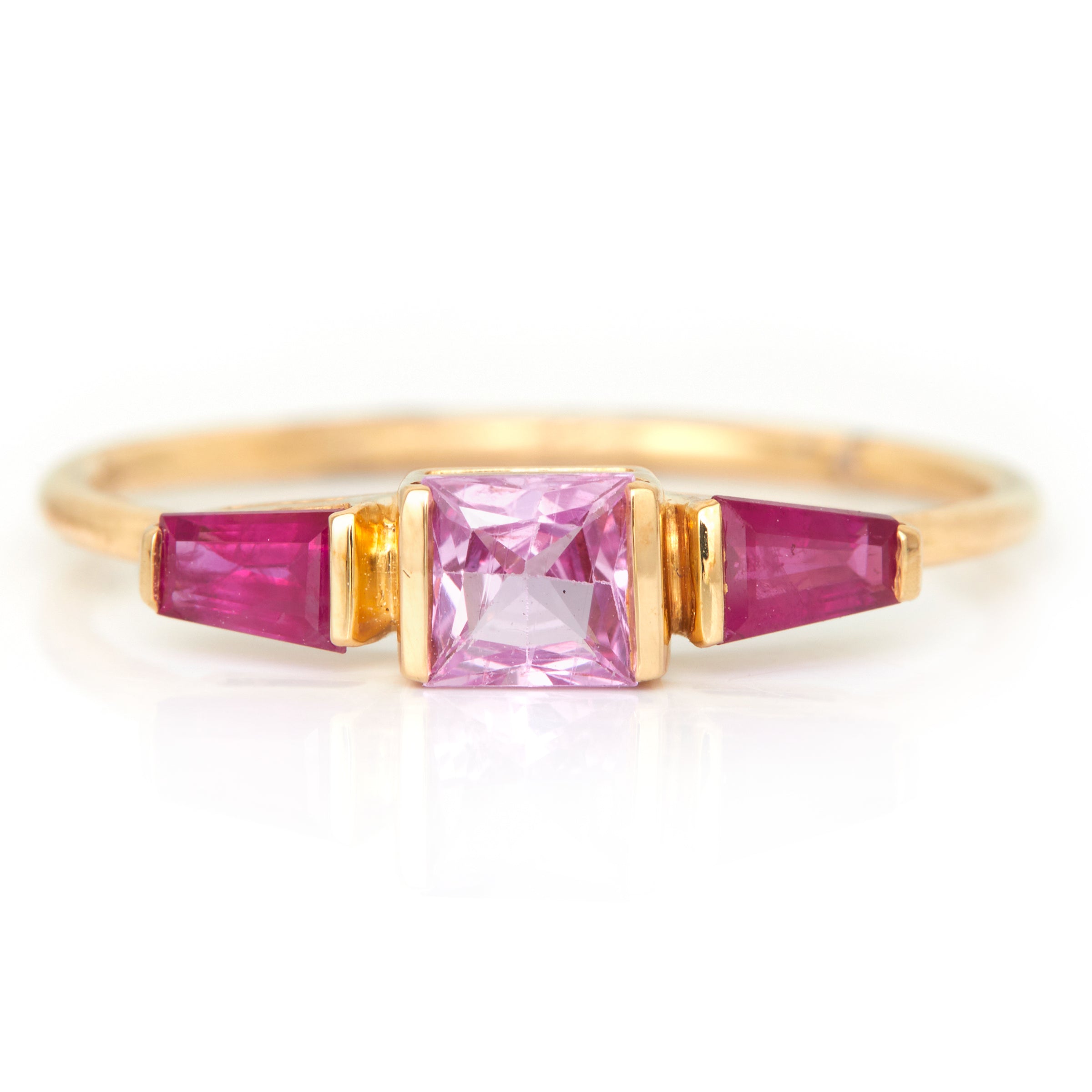 Pink Sapphire & Ruby Lacroix Ring – YI COLLECTION