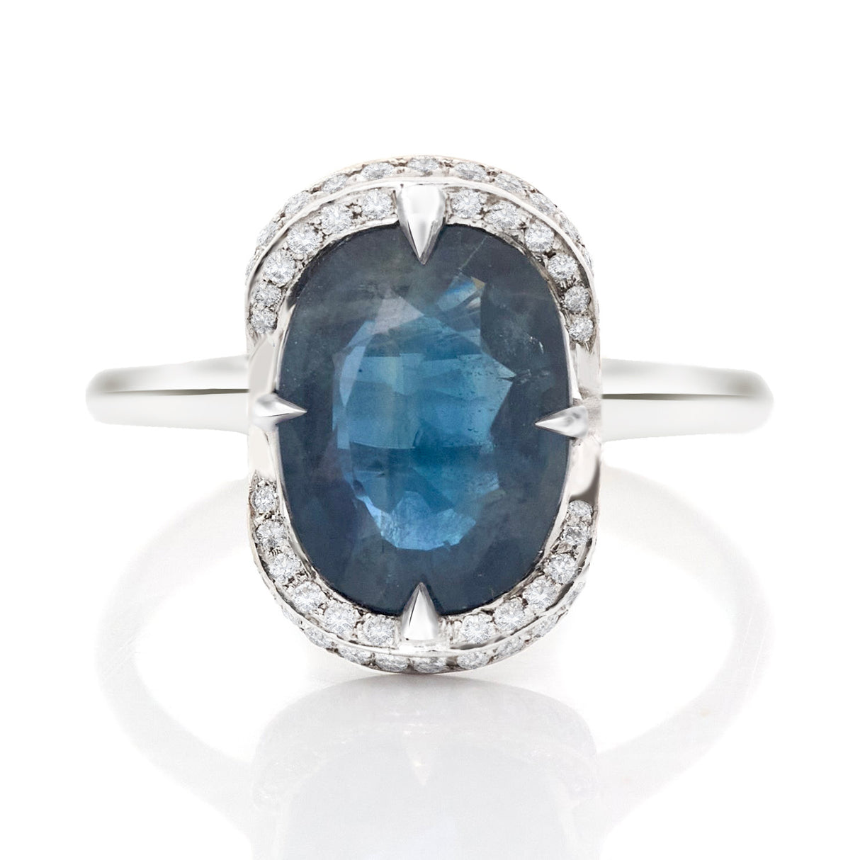 Siam Sapphire & Diamond Aurora Ring – YI COLLECTION